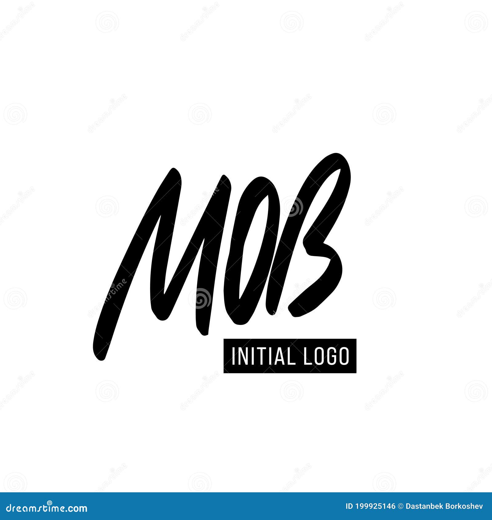 Initials-04-05 stock vector. Illustration of idea, card - 199925146