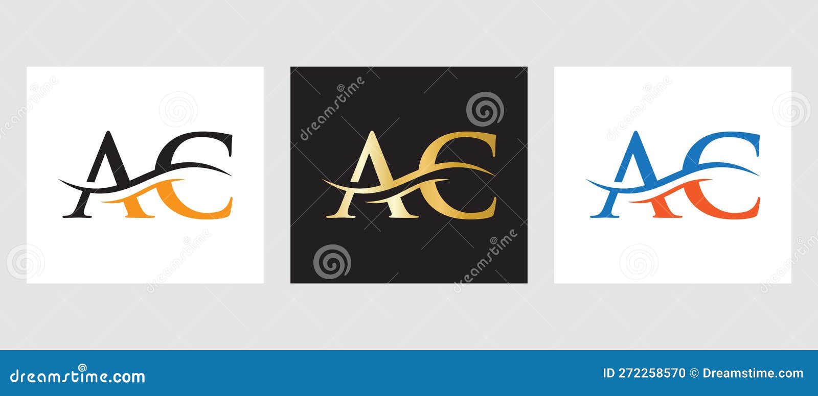 Initial Monogram Letter AC Logo Design. AC Logotype Template Stock ...