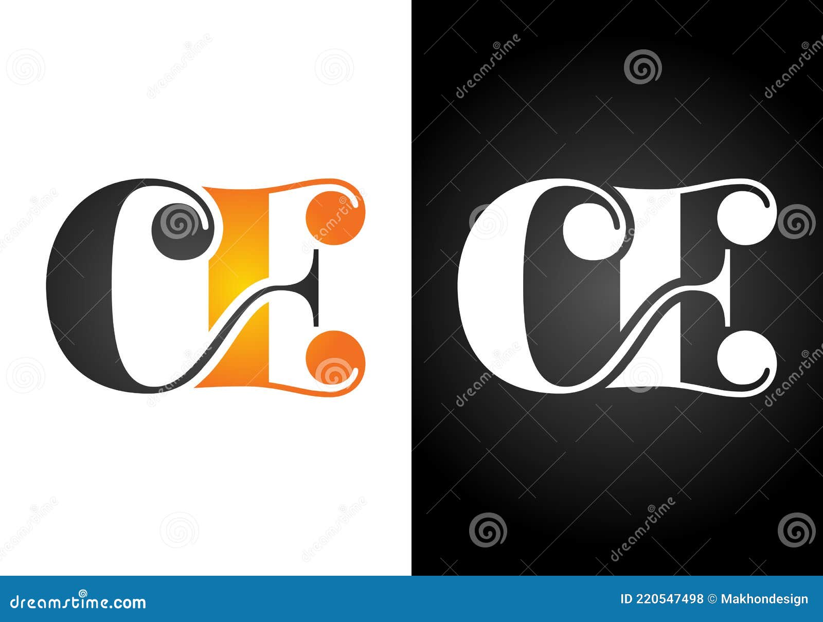 Initial Monogram Letter C E Logo Design Vector Template. Stock Vector ...
