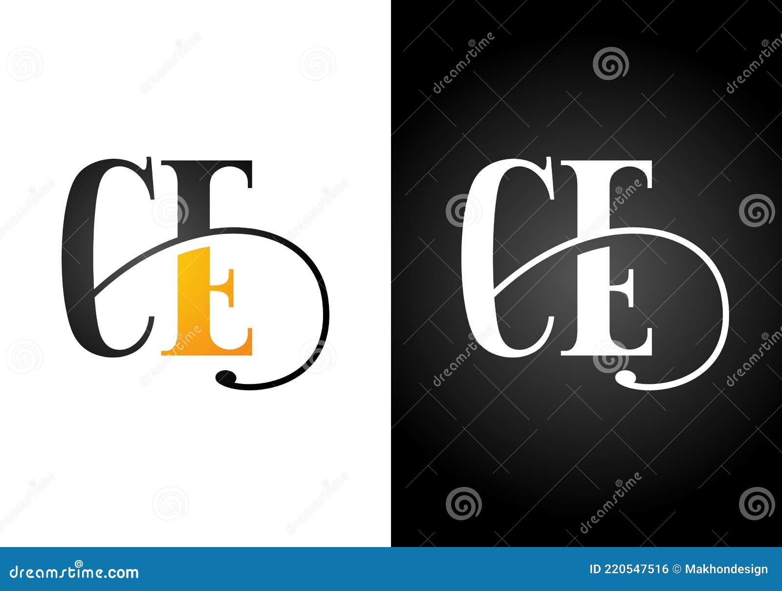 Initial Monogram Letter C E Logo Design Vector Template. Stock Vector ...