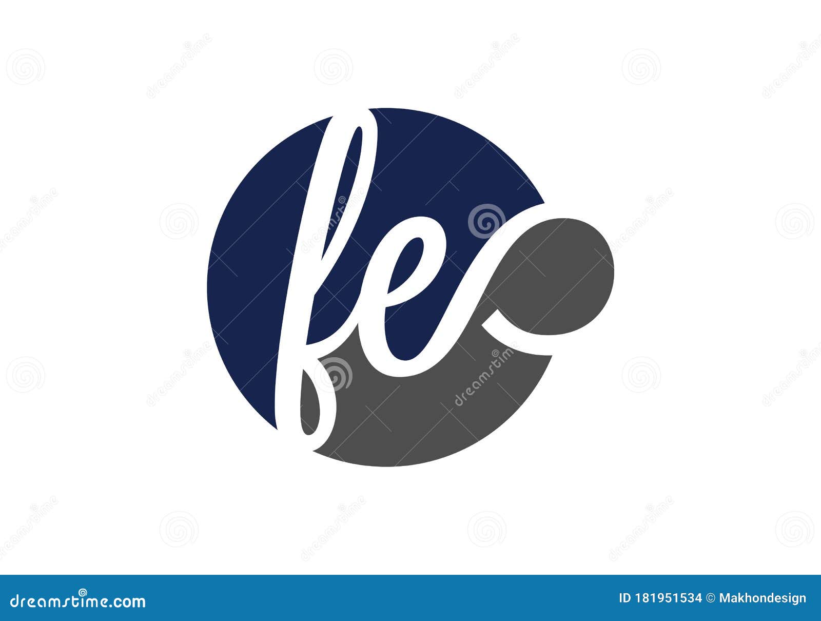 Initial Monogram Letter FE Logo Design Vector Template. FE Letter Logo ...