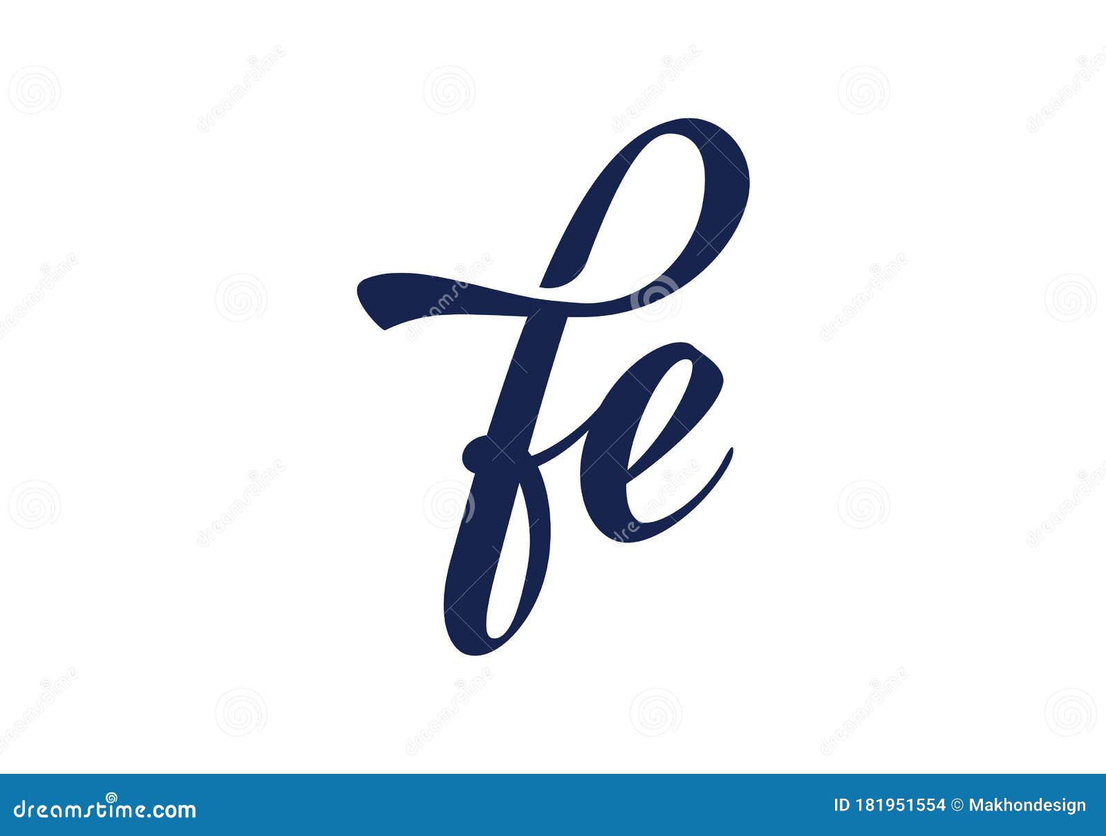 Initial Monogram Letter FE Logo Design Vector Template. FE Letter Logo ...