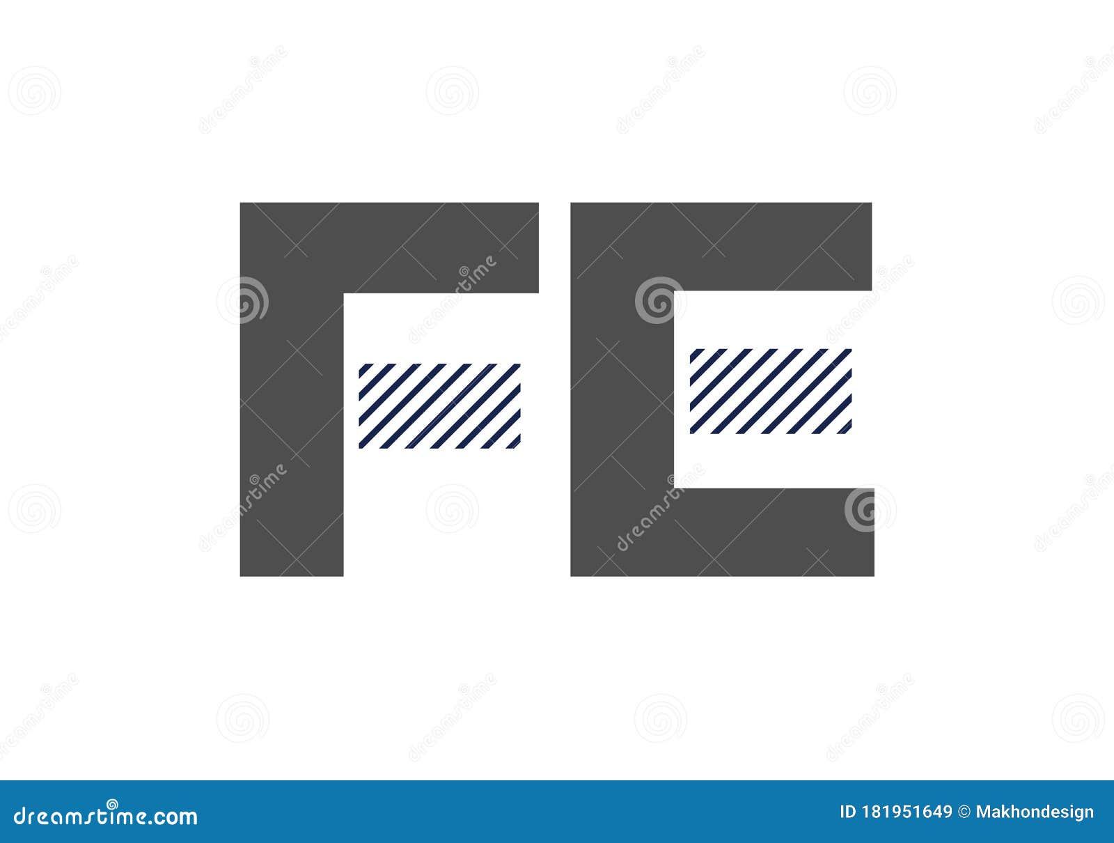 Initial Monogram Letter FE Logo Design Vector Template. FE Letter Logo ...