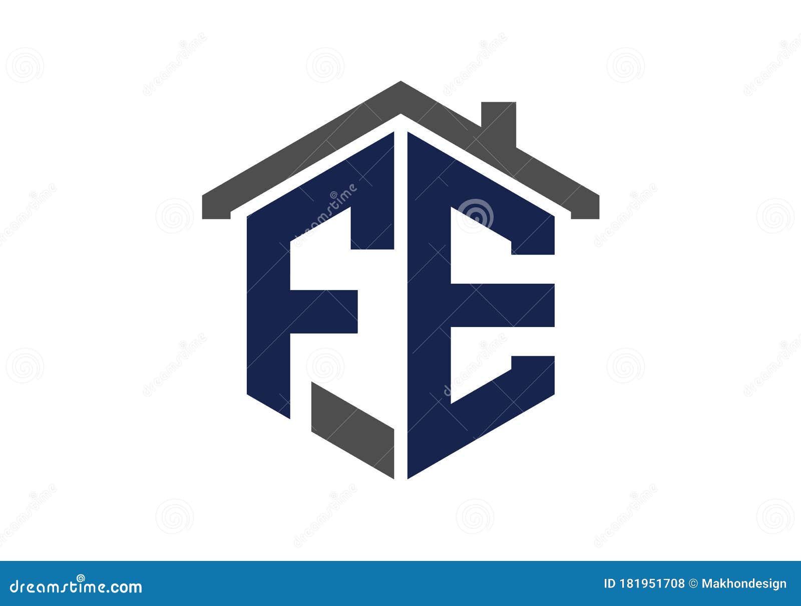 Initial Monogram Letter FE Logo Design Vector Template. FE Letter Logo ...