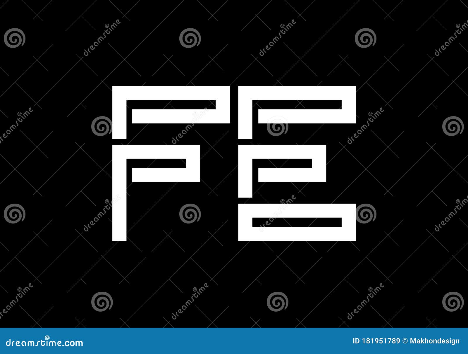 Initial Monogram Letter FE Logo Design Vector Template. FE Letter Logo ...