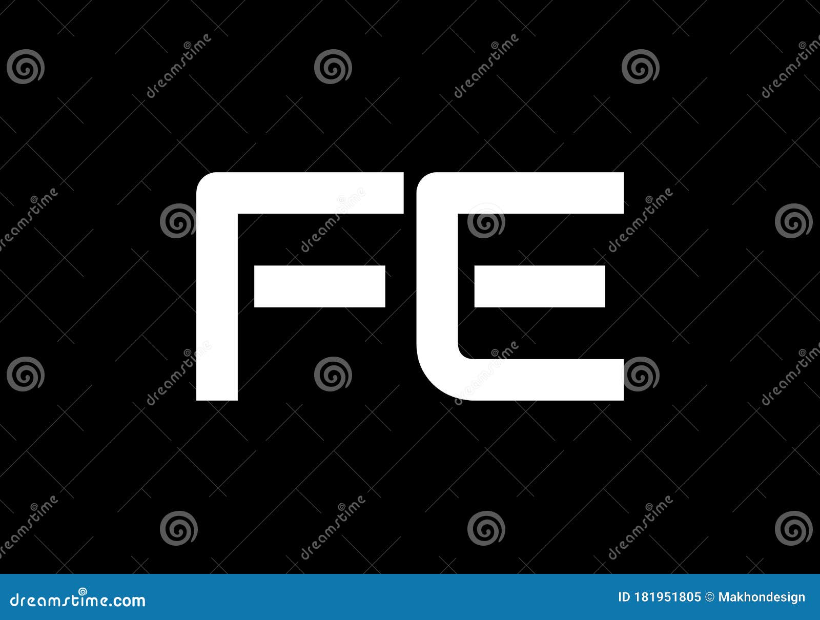 Initial Monogram Letter FE Logo Design Vector Template. FE Letter Logo ...