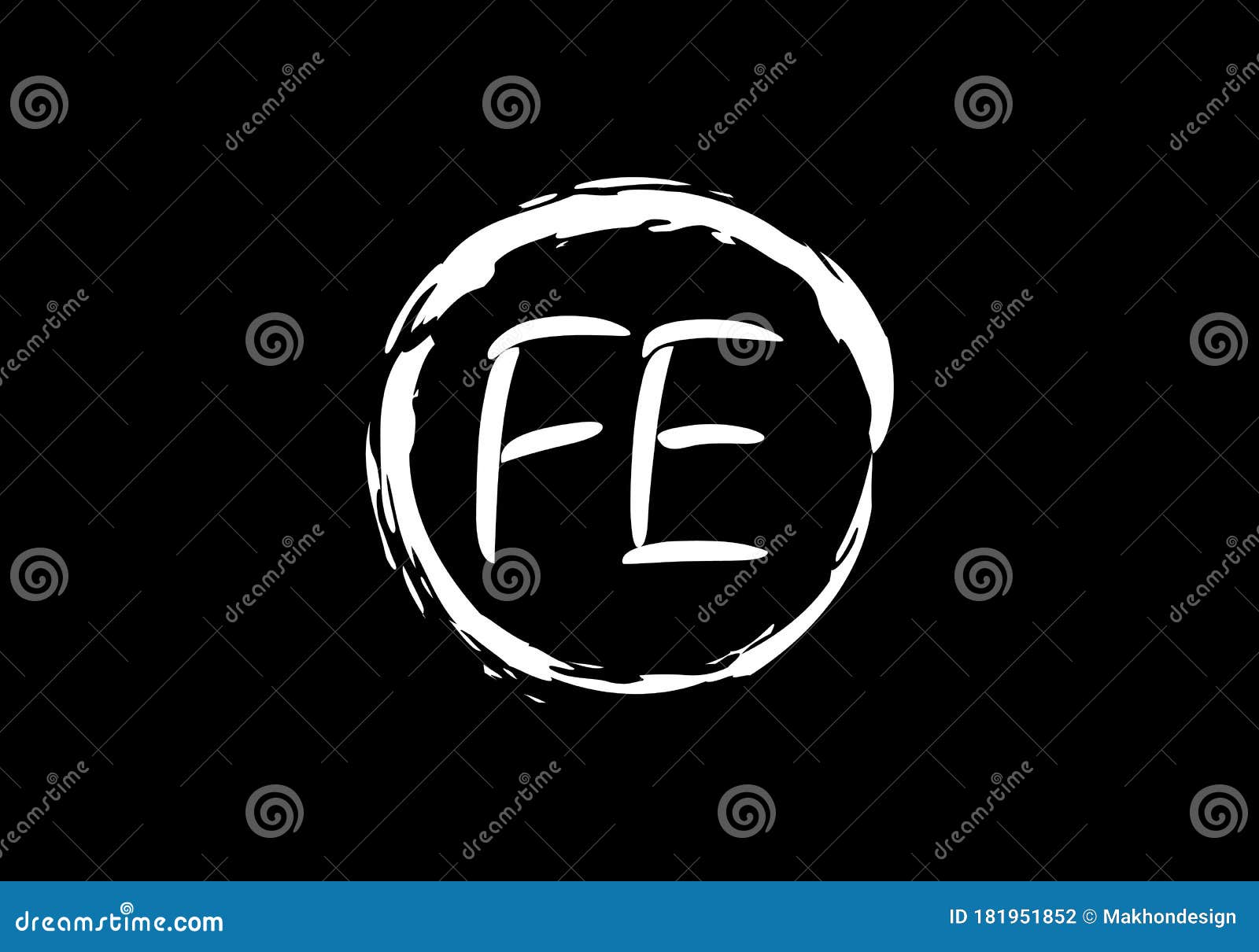 Initial Monogram Letter FE Logo Design Vector Template. FE Letter Logo ...