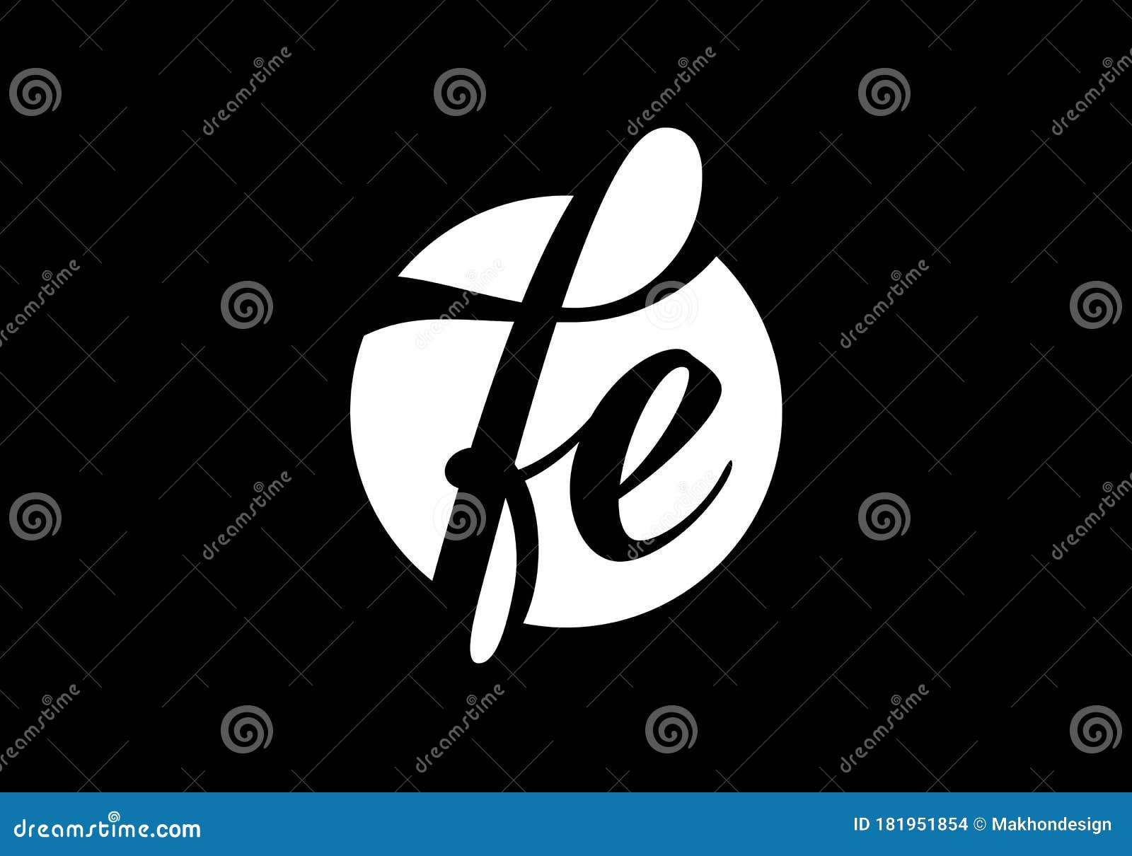 Initial Monogram Letter FE Logo Design Vector Template. FE Letter Logo ...