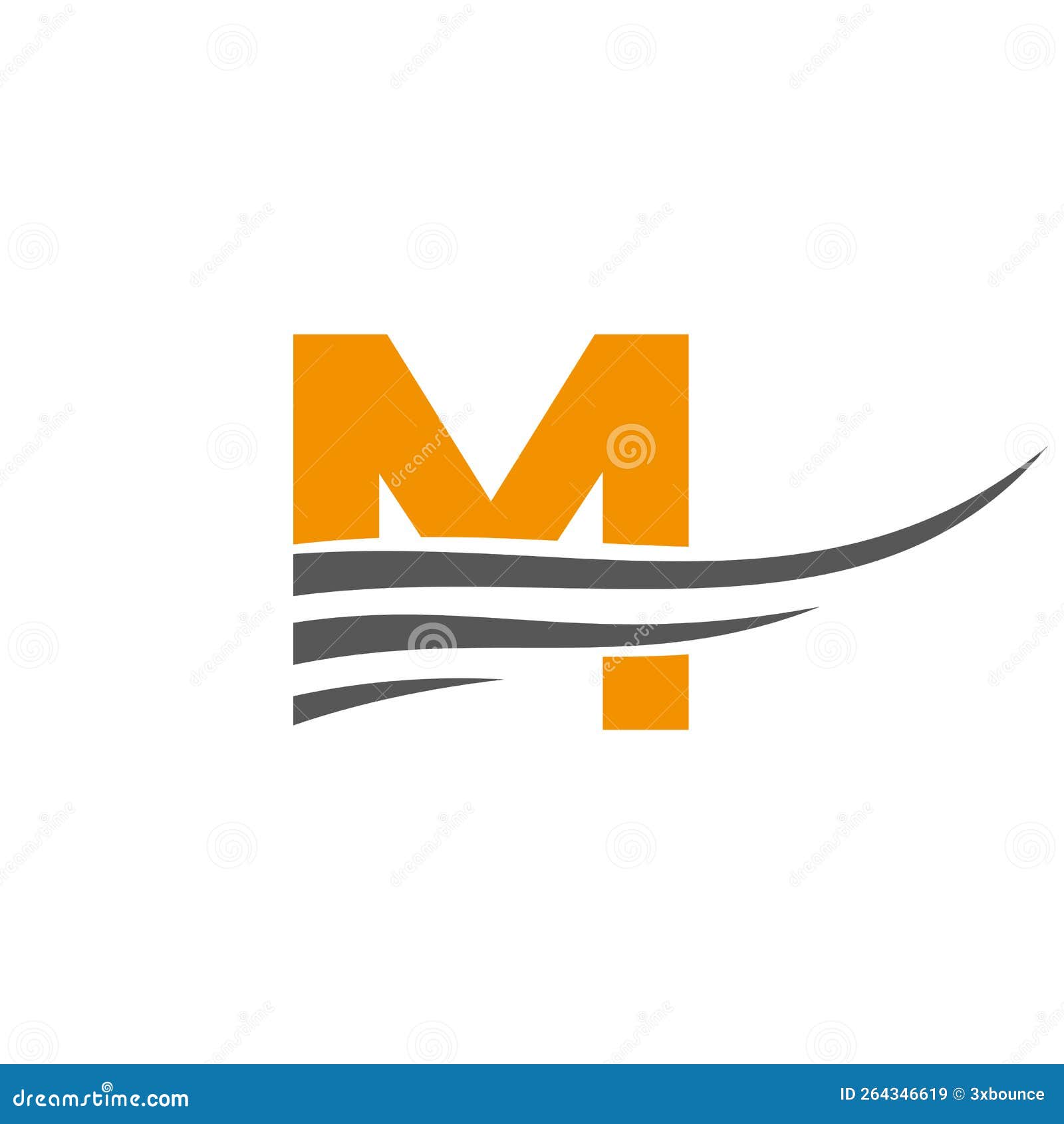 Initial Monogram Letter M Logo Design. Modern M Logotype Vector ...