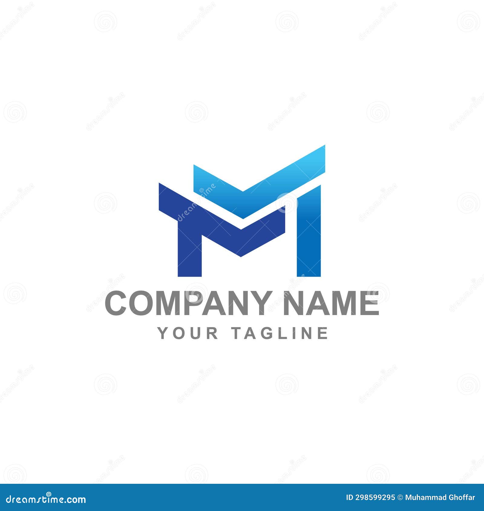 Initial Monogram Letter M Logo Design Vector Template Stock ...