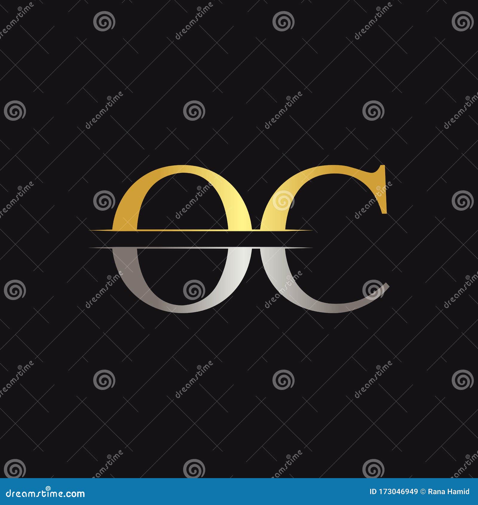 Initial Monogram Letter OC Logo Design Vector Template. OC Letter Logo ...