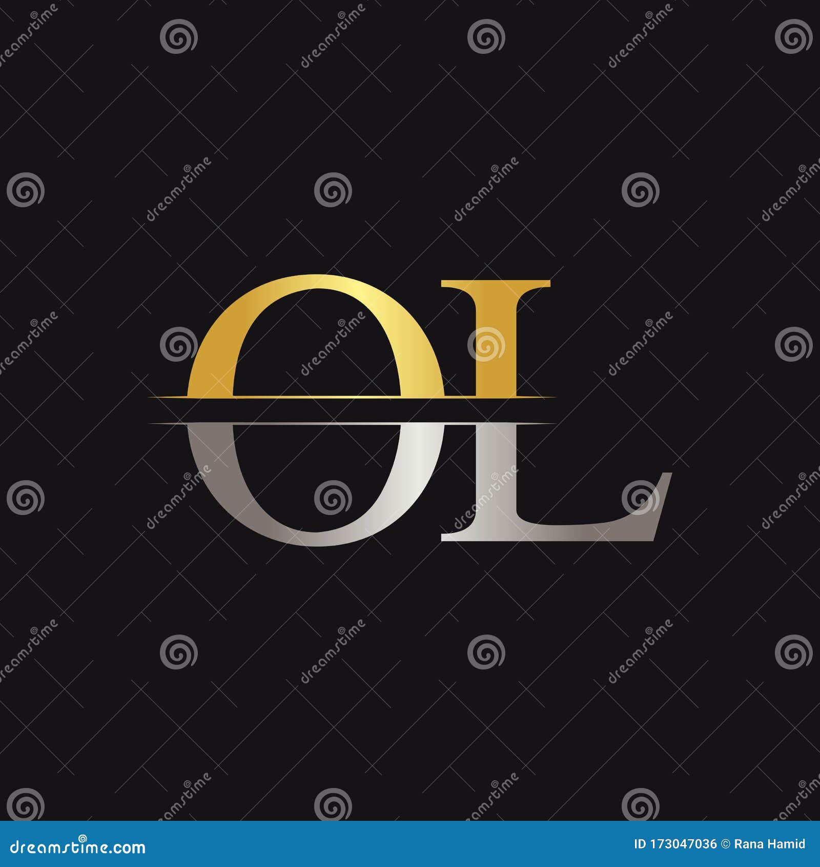 Initial Monogram Letter OL Logo Design Vector Template. OL Letter Logo ...