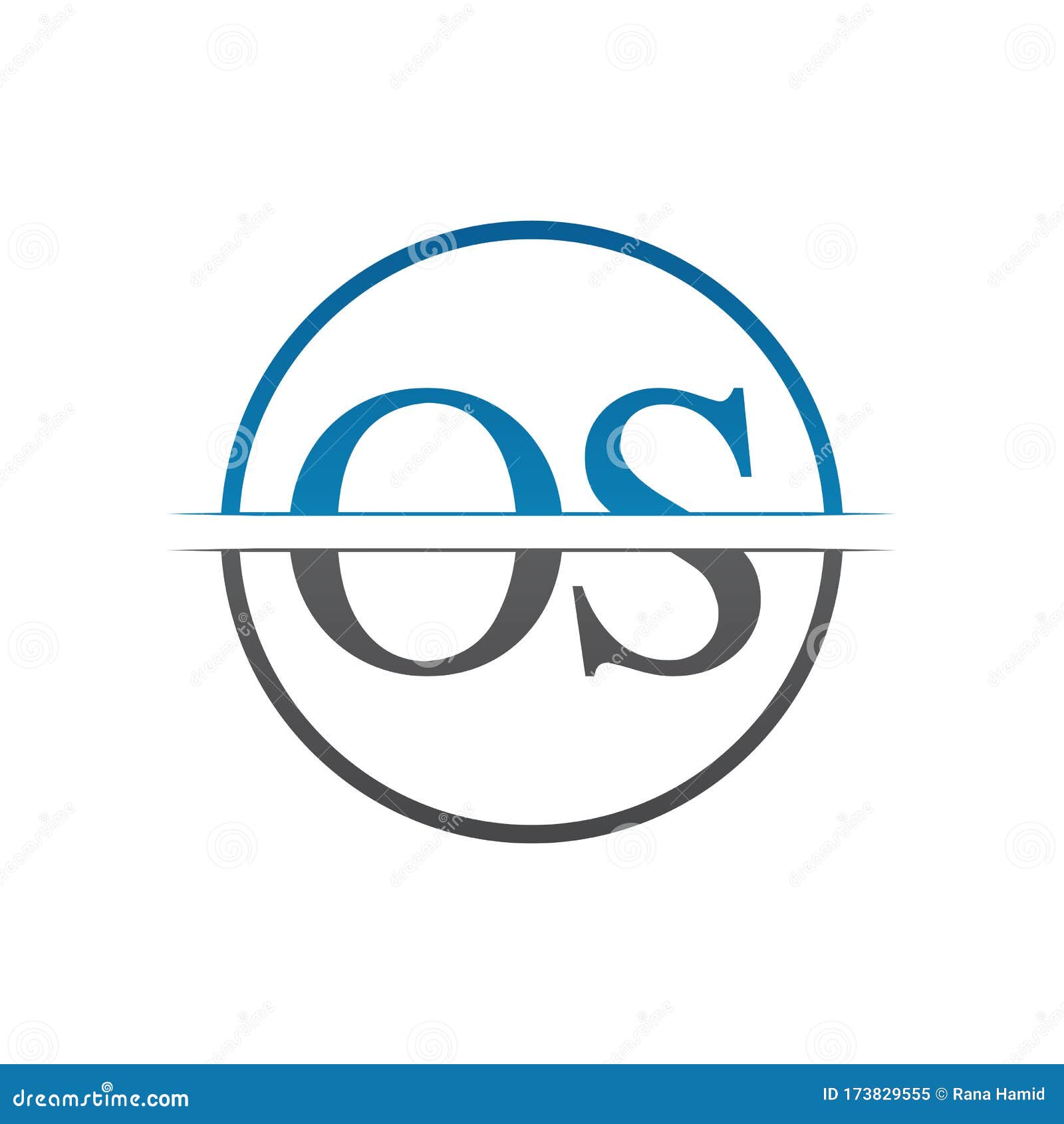 Initial Monogram Letter OS Logo Design Vector Template. OS Letter Logo ...