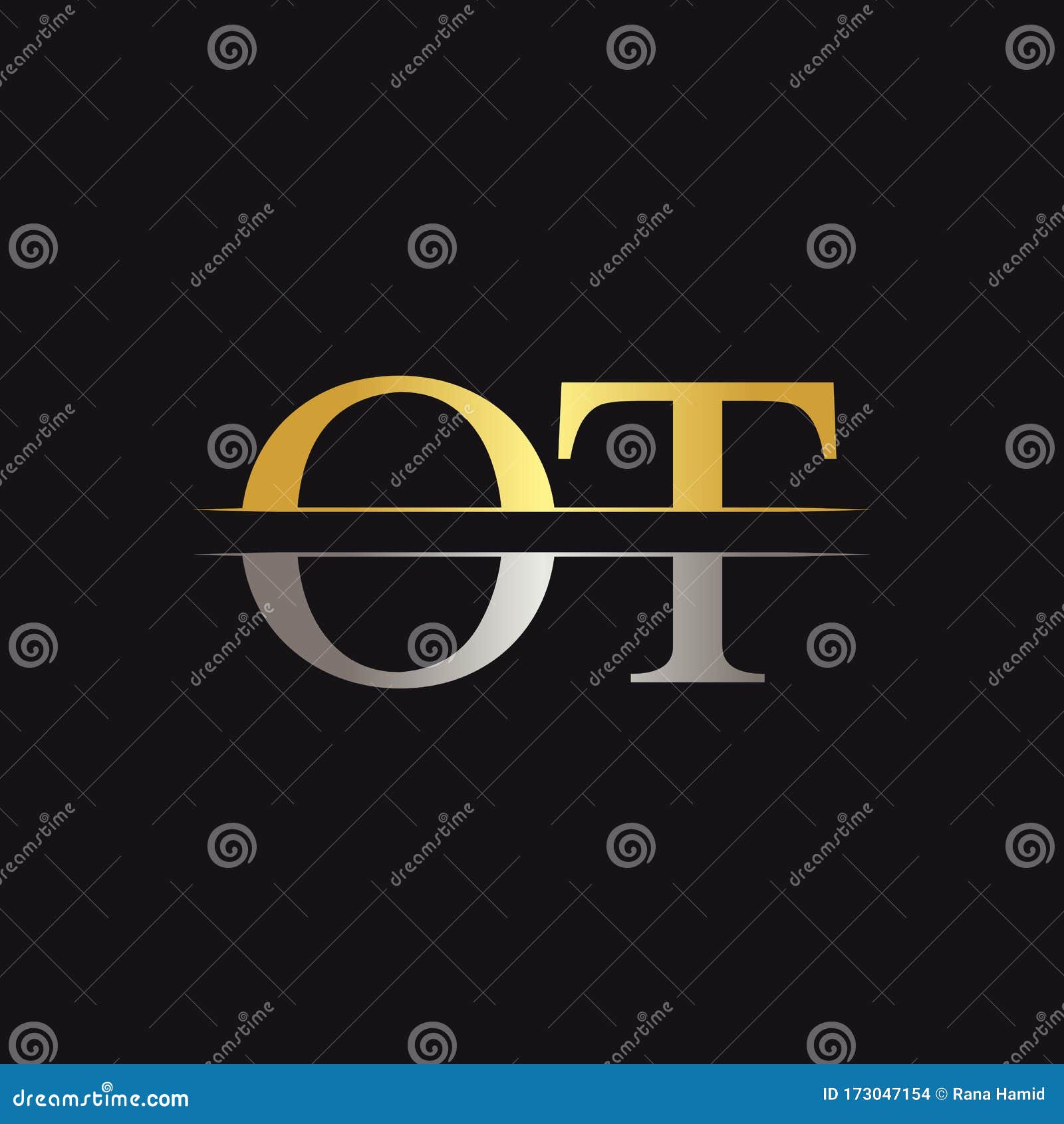Initial Monogram Letter OT Logo Design Vector Template. OT Letter Logo ...