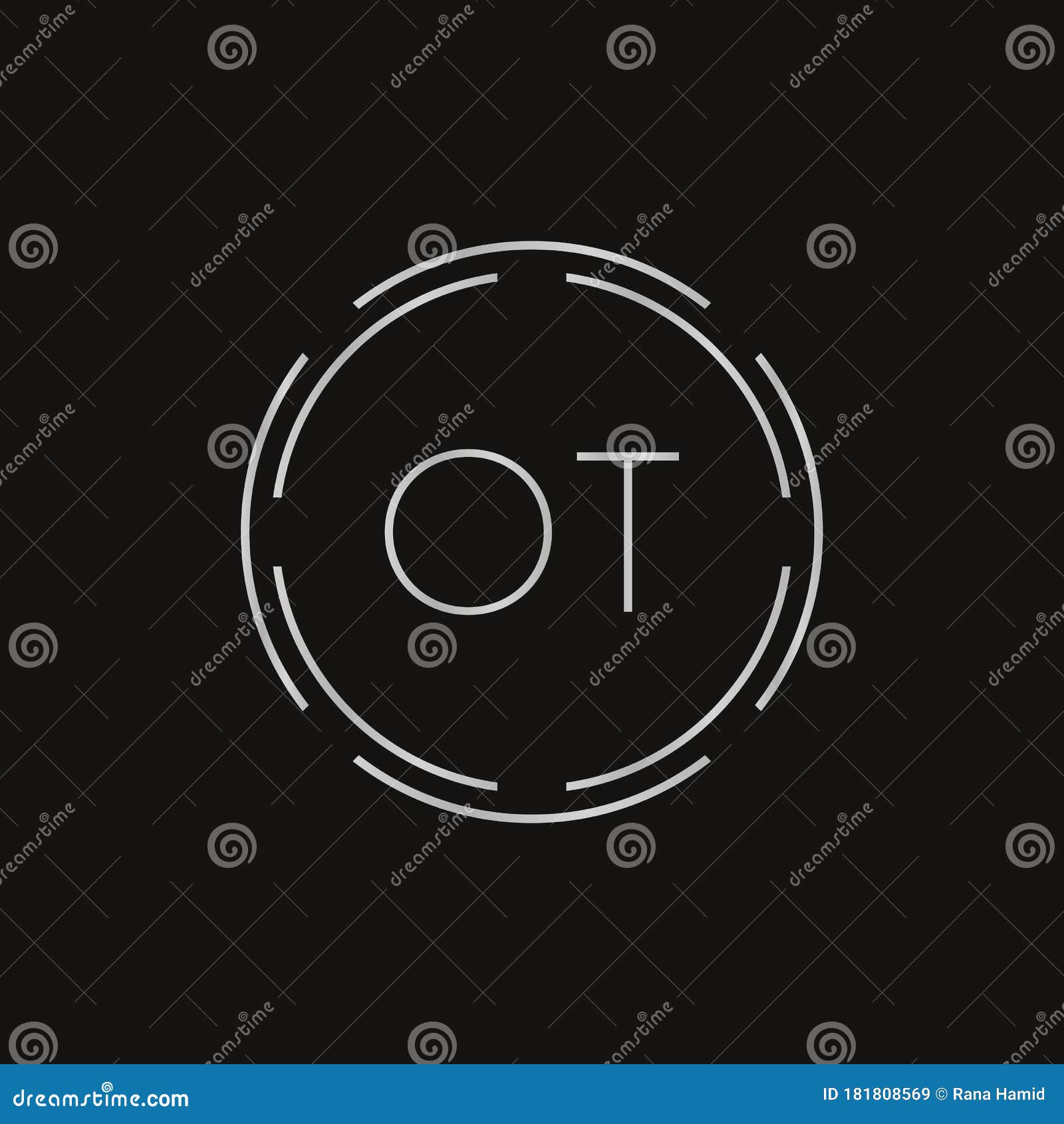 Initial Monogram Letter OT Logo Design Vector Template. Digital ...
