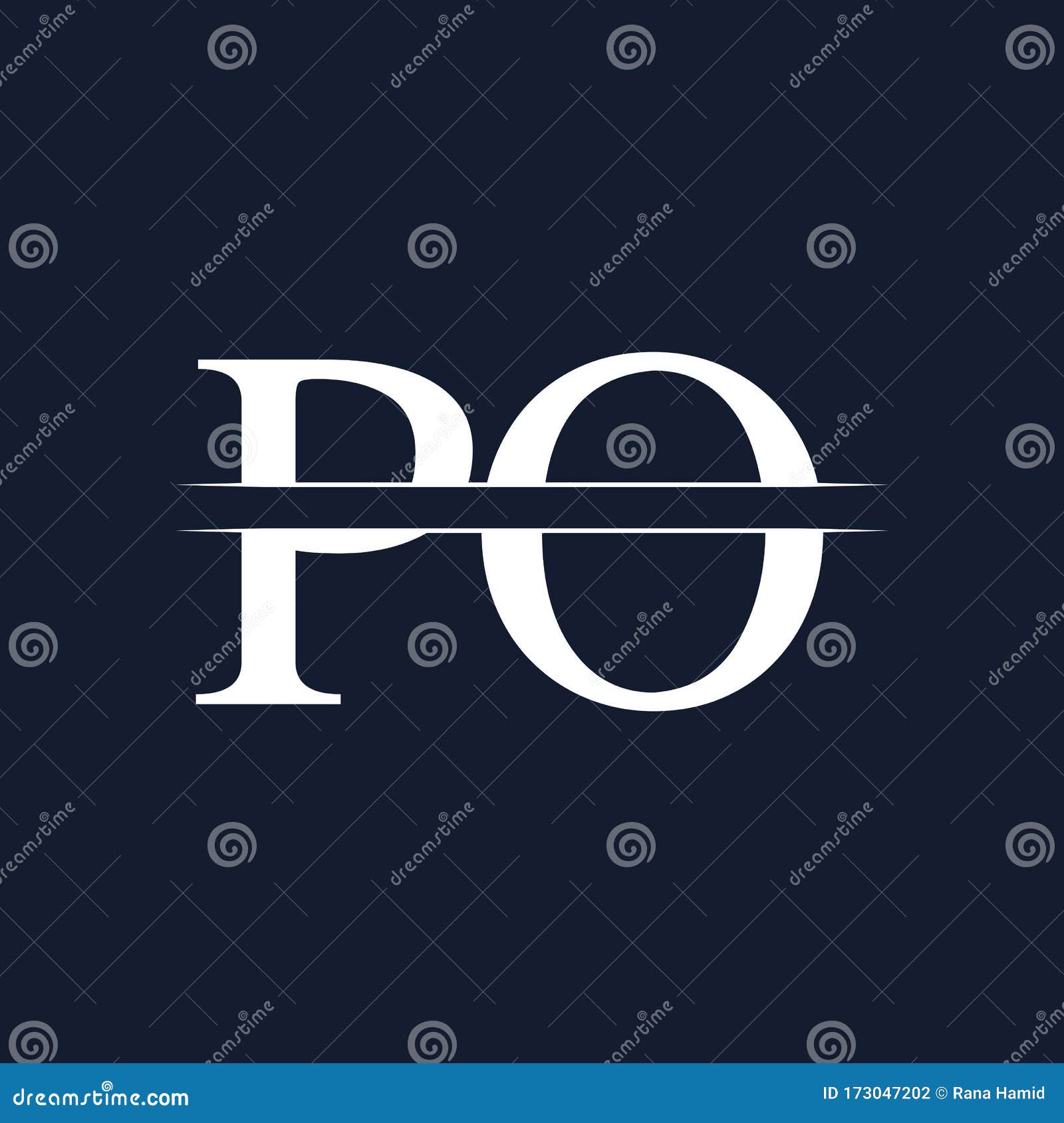 Initial Monogram Letter PO Logo Design Vector Template. PO Letter Logo ...