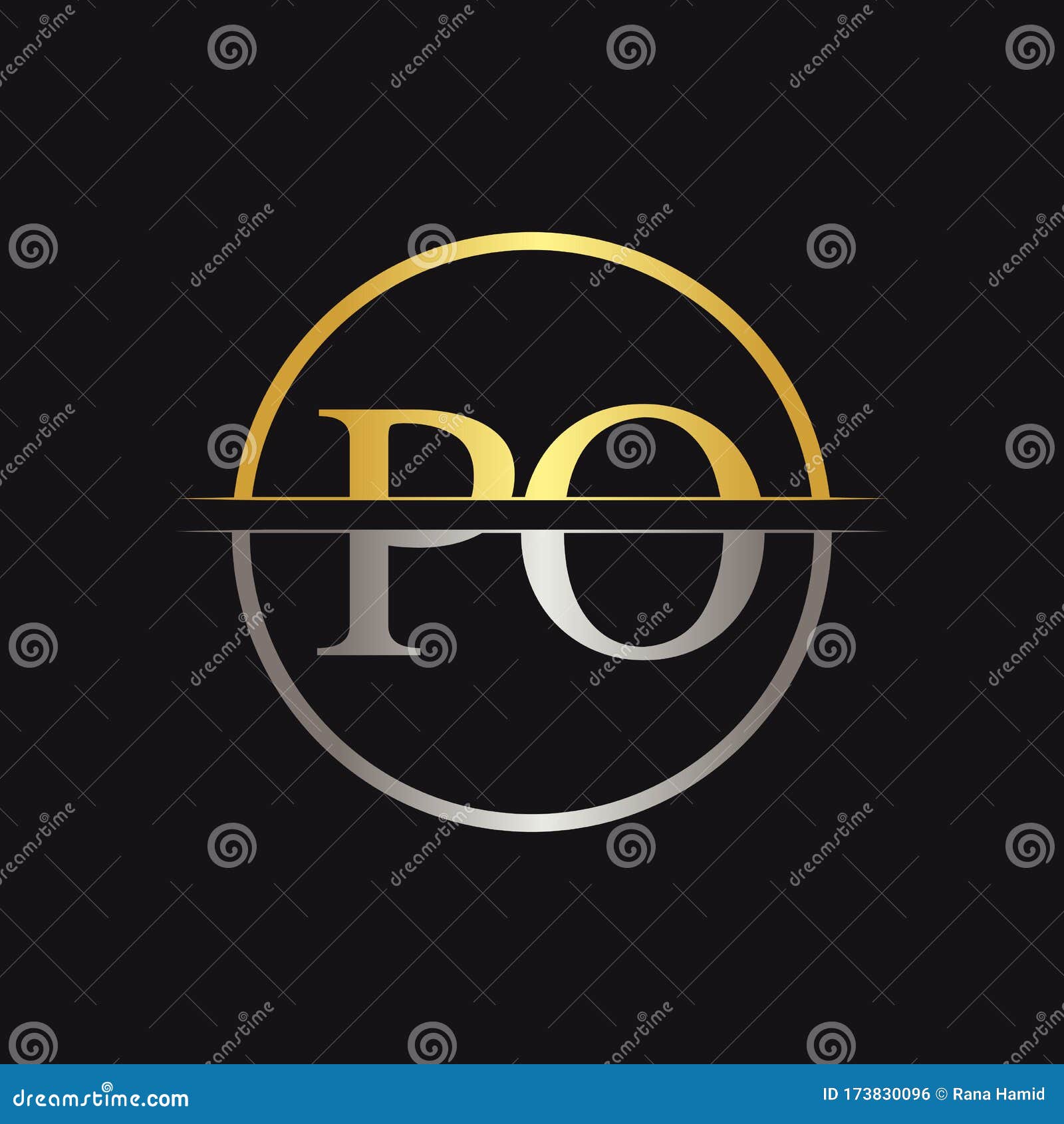 Initial Monogram Letter PO Logo Design Vector Template. PO Letter Logo ...