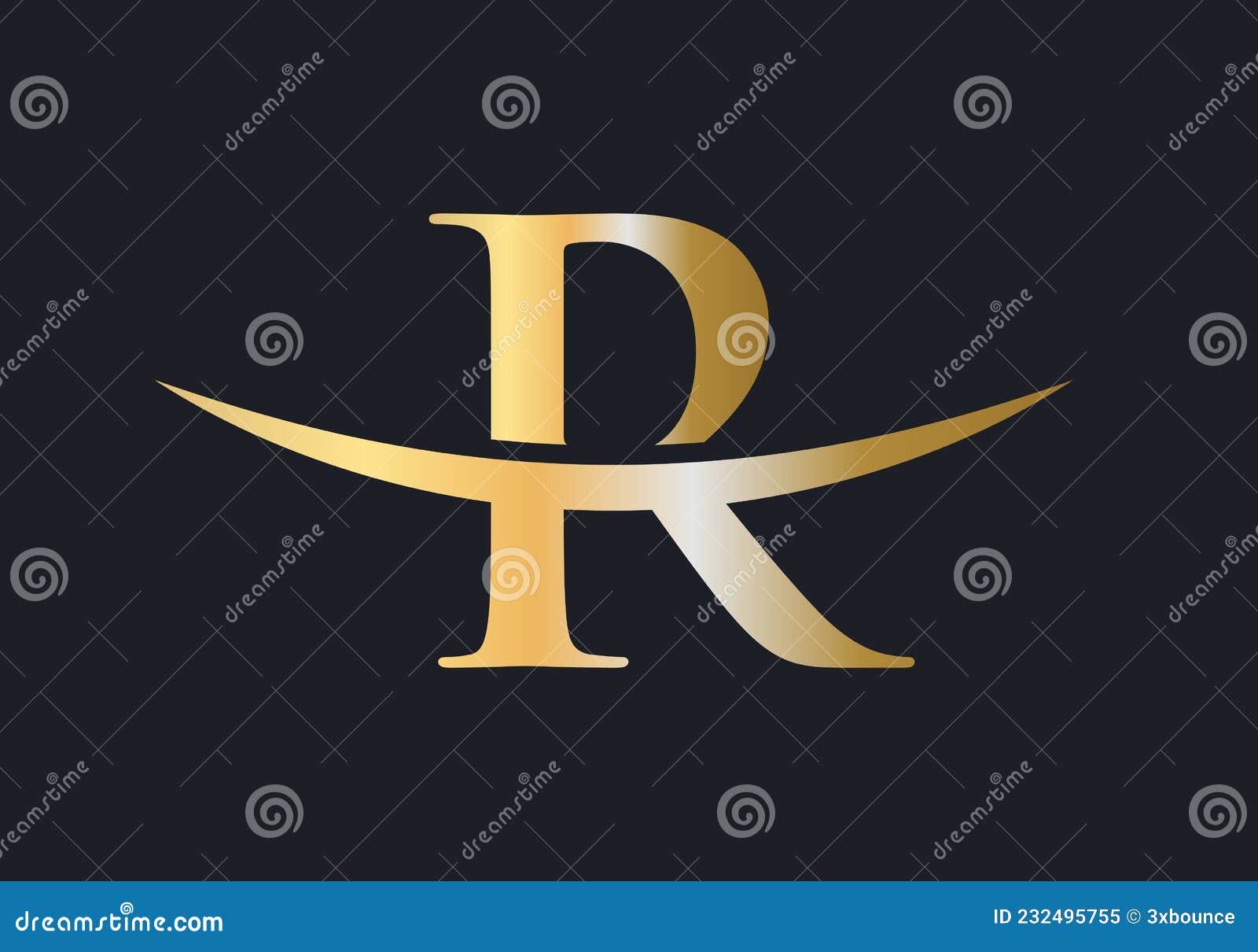 Initial Monogram Letter R Logo Design Vector. R Logo Design Stock ...