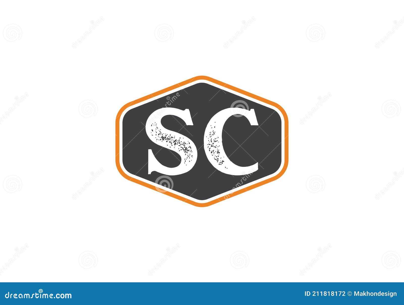 Initial Monogram Letter S C Logo Design Vector Template. Stock Vector ...