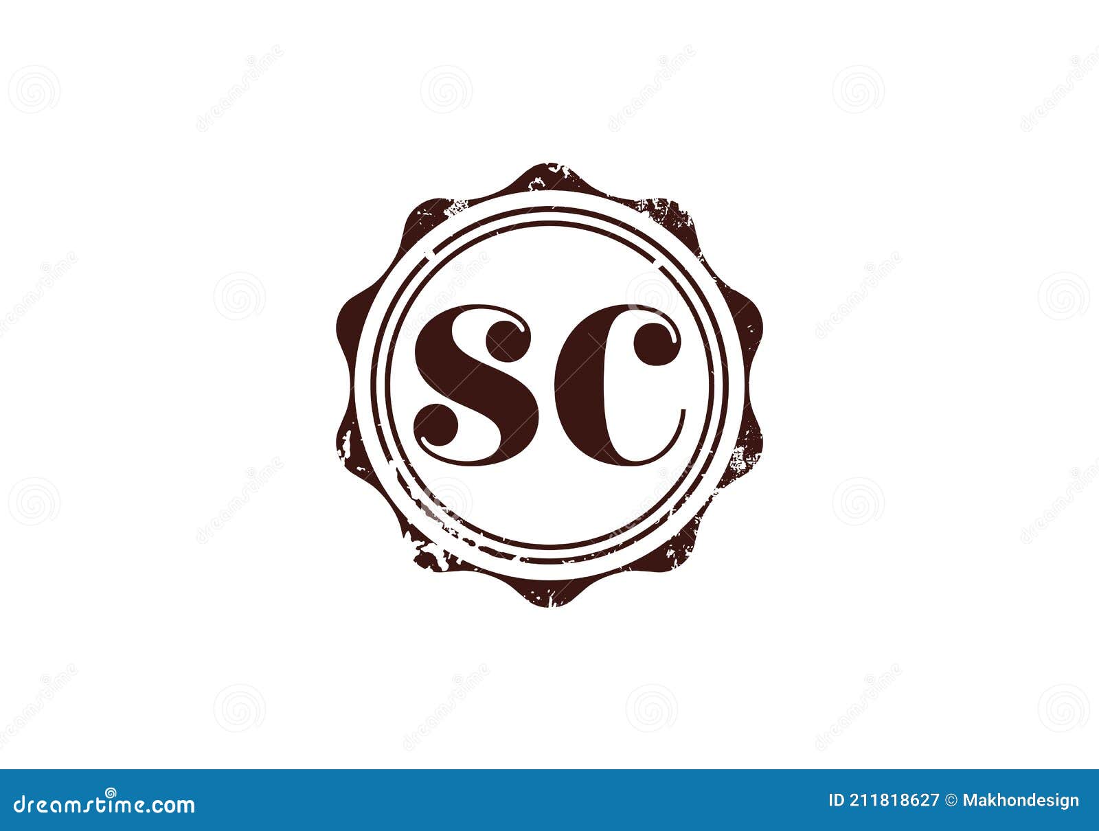 Initial Monogram Letter S C Logo Design Vector Template. Stock Vector ...
