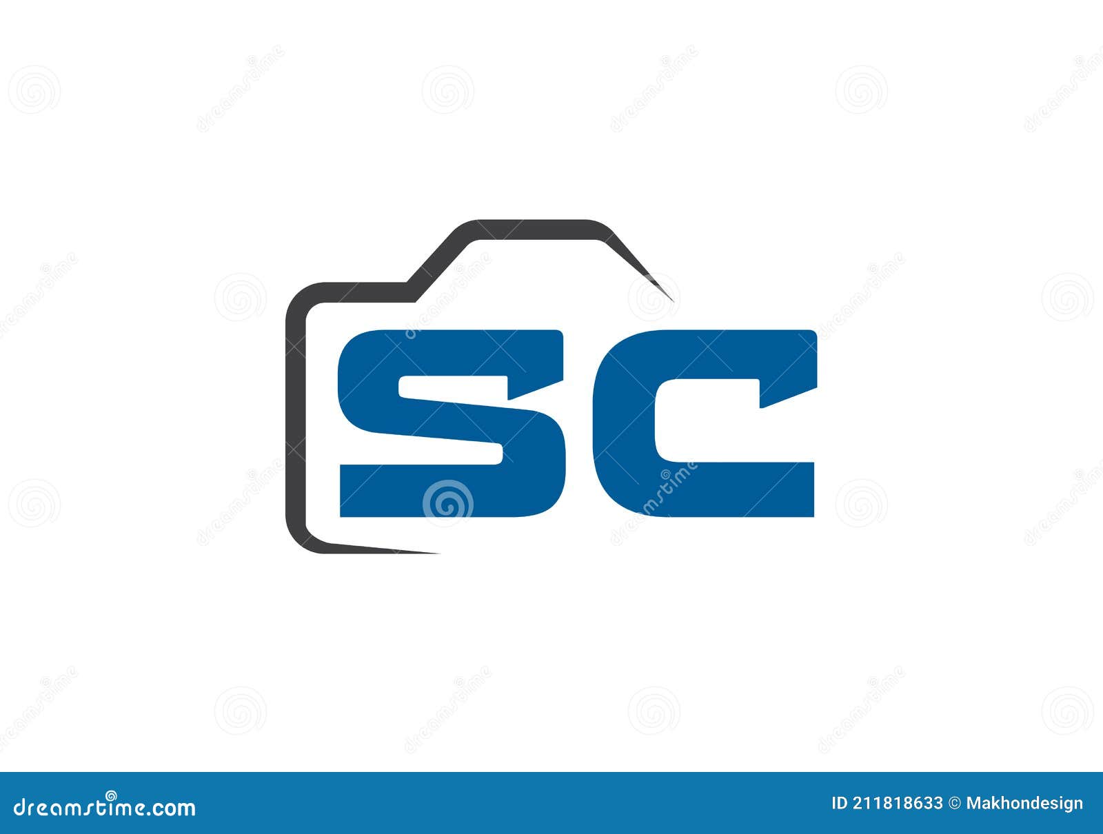 Initial Monogram Letter S C Logo Design Vector Template. Stock Vector ...