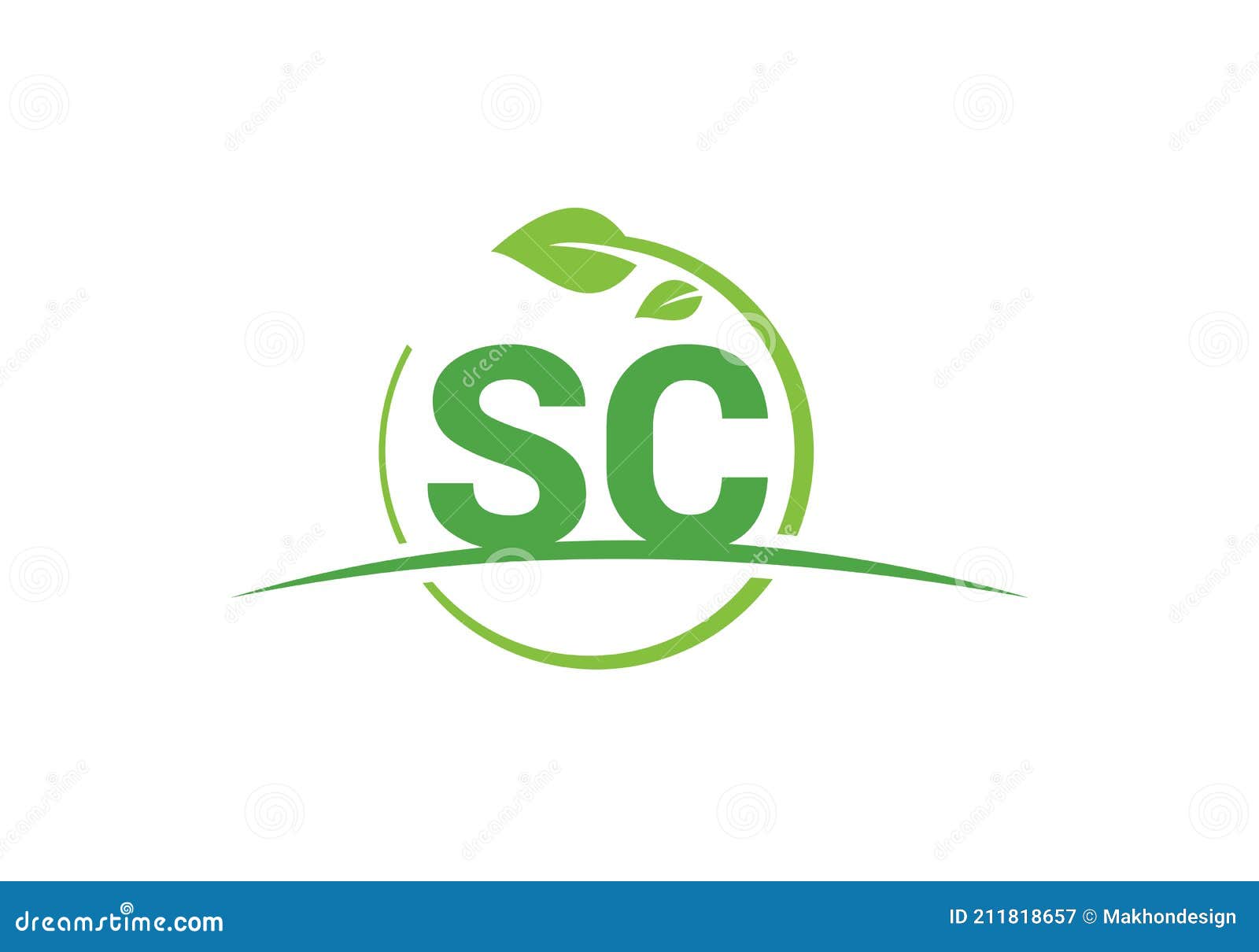 Initial Monogram Letter S C Logo Design Vector Template. Stock Vector ...