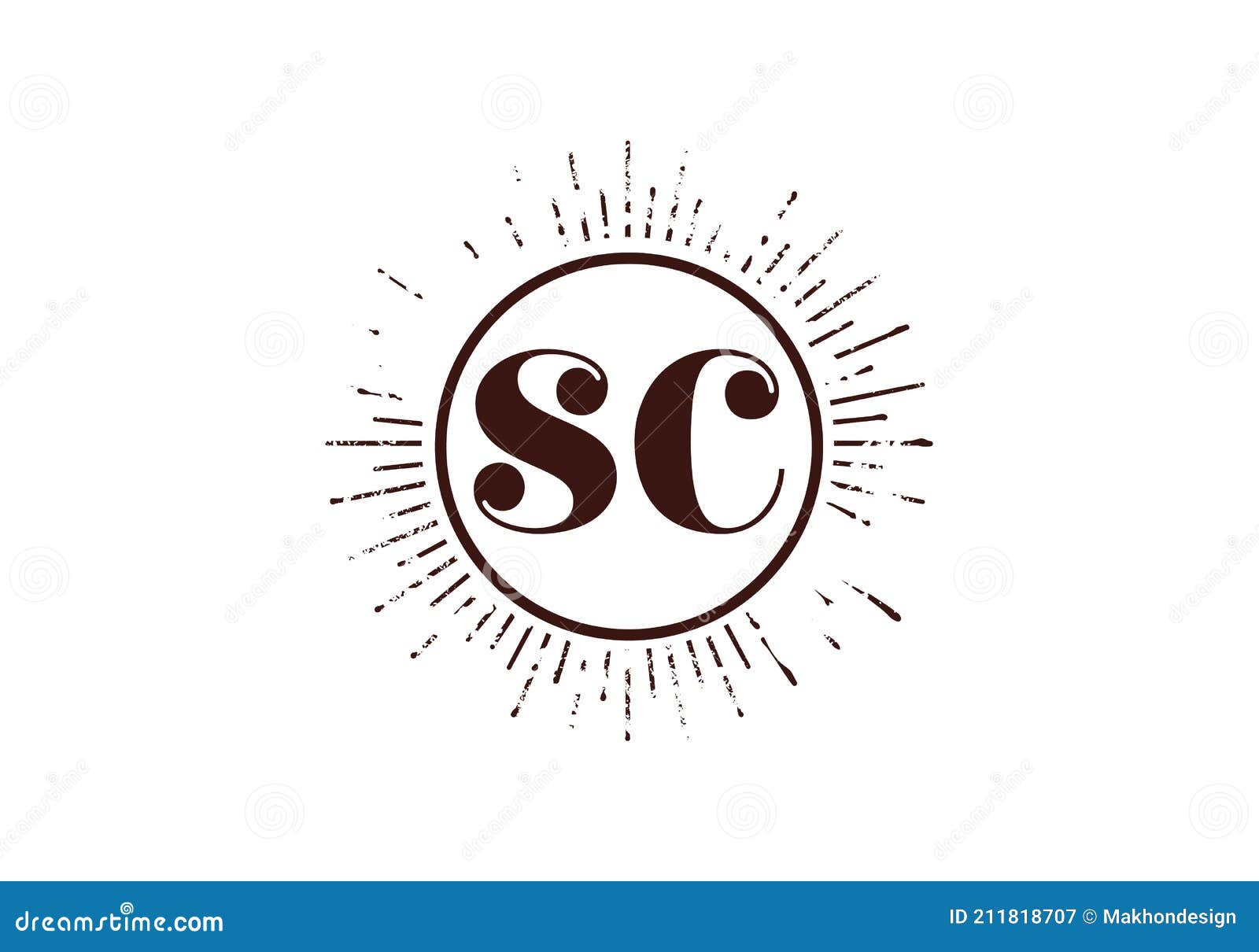 Initial Monogram Letter S C Logo Design Vector Template. Stock Vector ...