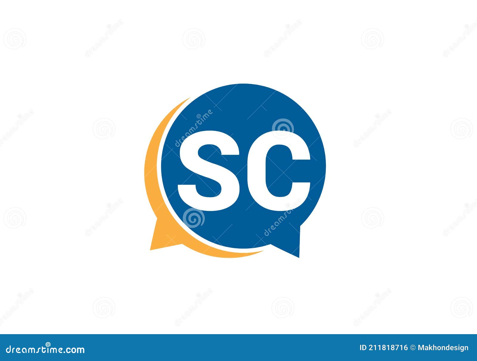Initial Monogram Letter S C Logo Design Vector Template. Stock Vector ...