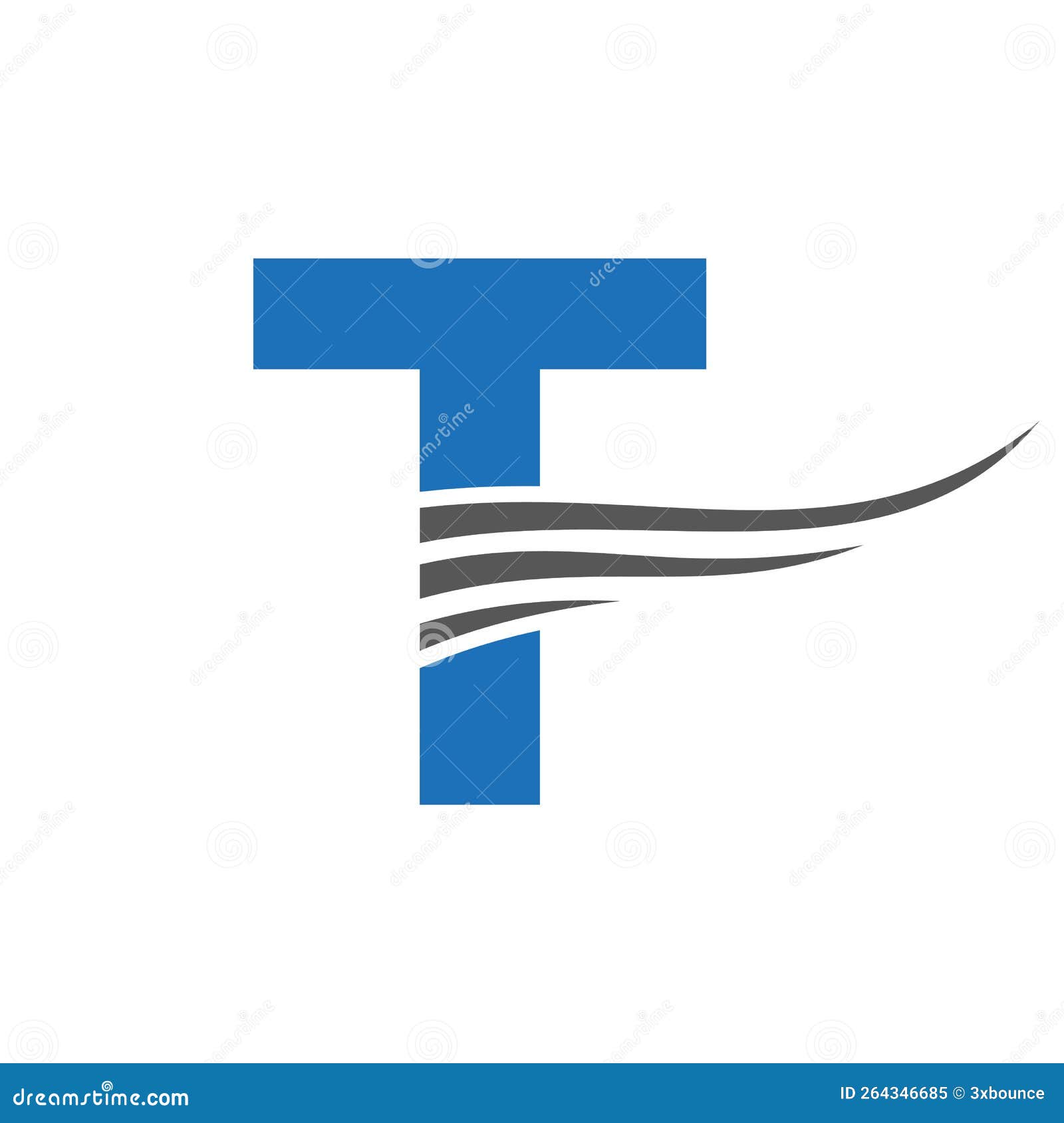 Initial Monogram Letter T Logo Design. Modern T Logotype Vector ...