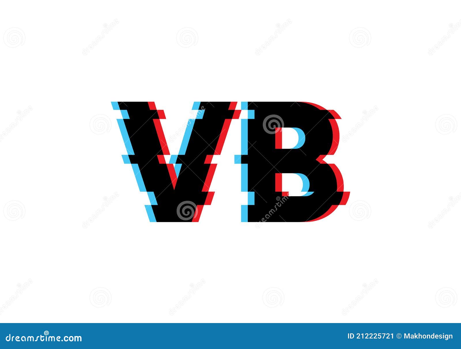 Initial Monogram Letter V B Logo Design Vector Template. Stock Vector ...