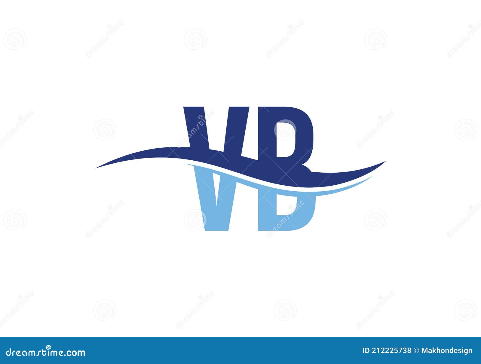 Initial Monogram Letter V B Logo Design Vector Template. Stock Vector ...