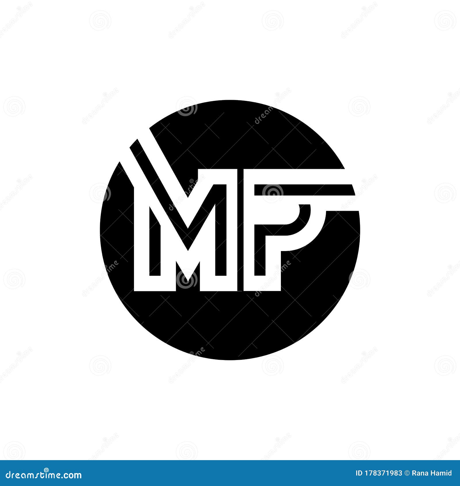 Initial MP Letter Logo Design Vector Template. Abstract Letter MP Logo ...