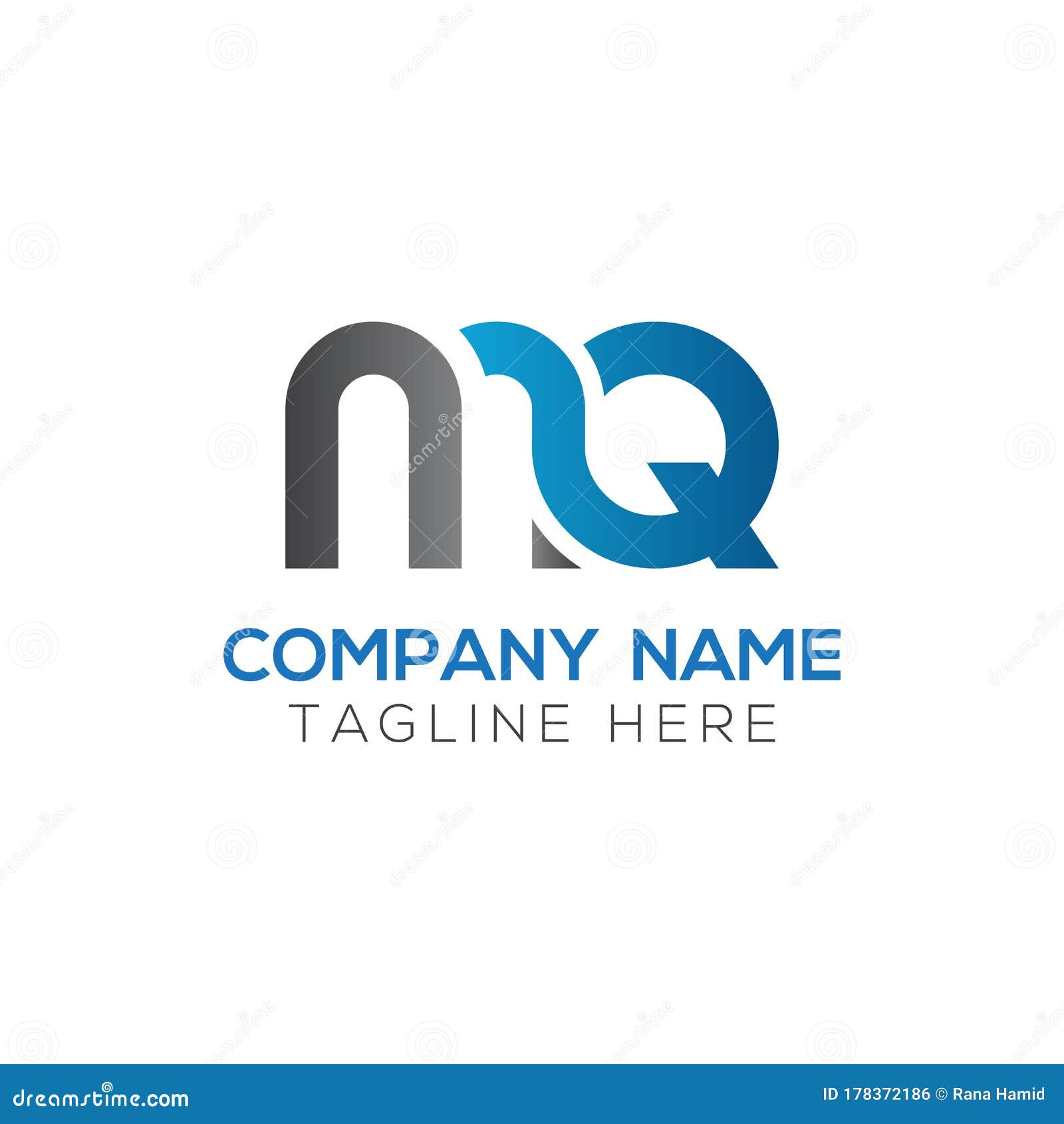 Initial MQ Letter Logo Design Vector Template. Abstract Letter MQ Logo ...