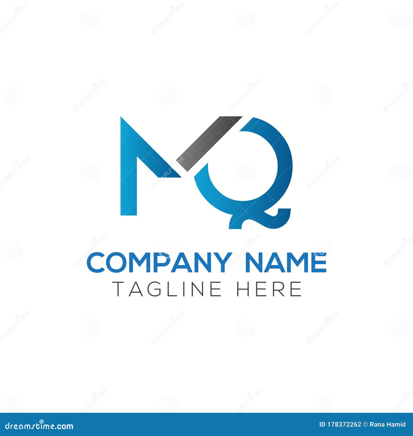Initial MQ Letter Logo Design Vector Template. Abstract Letter MQ Logo ...