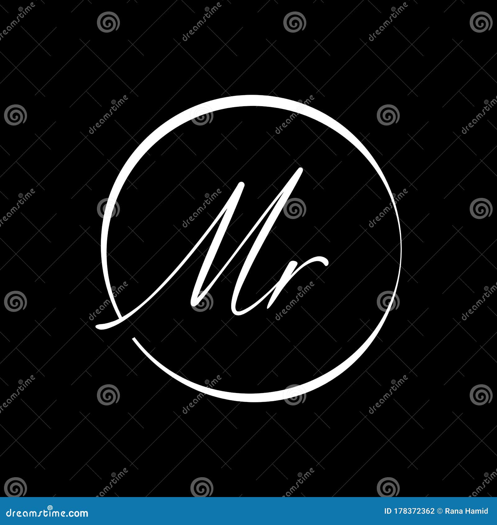 Initial MR Letter Logo Design Vector Template. Abstract Letter MR Logo ...