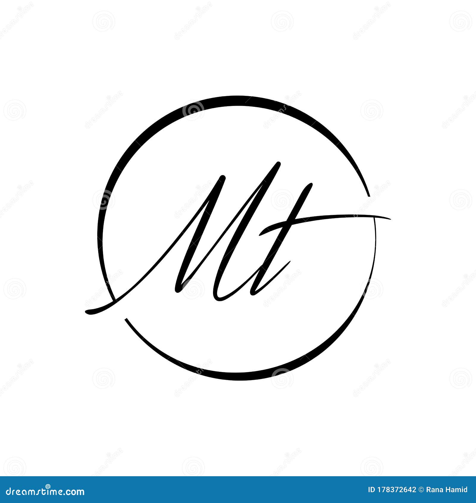 Initial MT Letter Logo Design Vector Template. Abstract Letter MT Logo ...