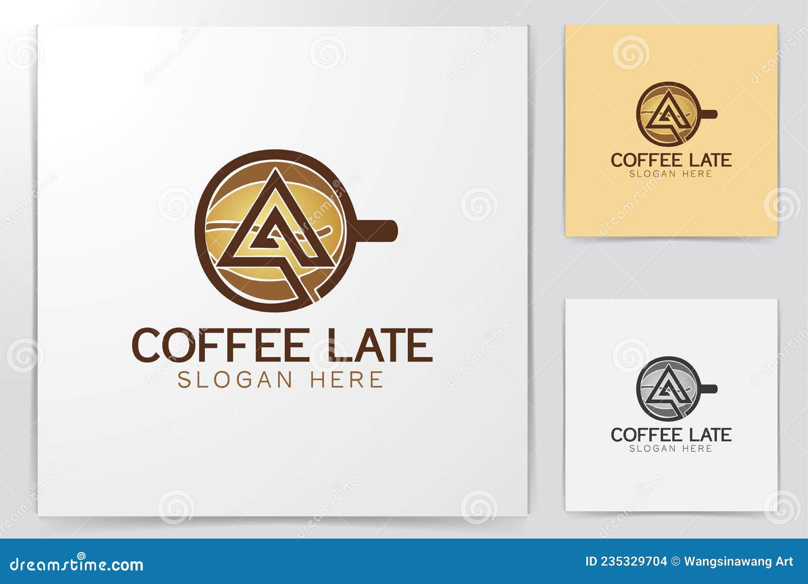 Initial a, Mug, Coffee Bean, Coffee Shop Logo Designs Inspiration ...