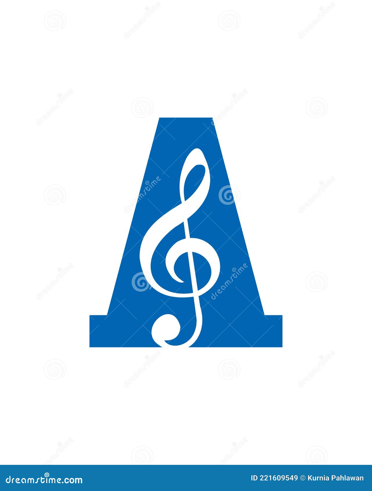 A Initial Music Logo , Music Logo Vector Stock Illustration ...