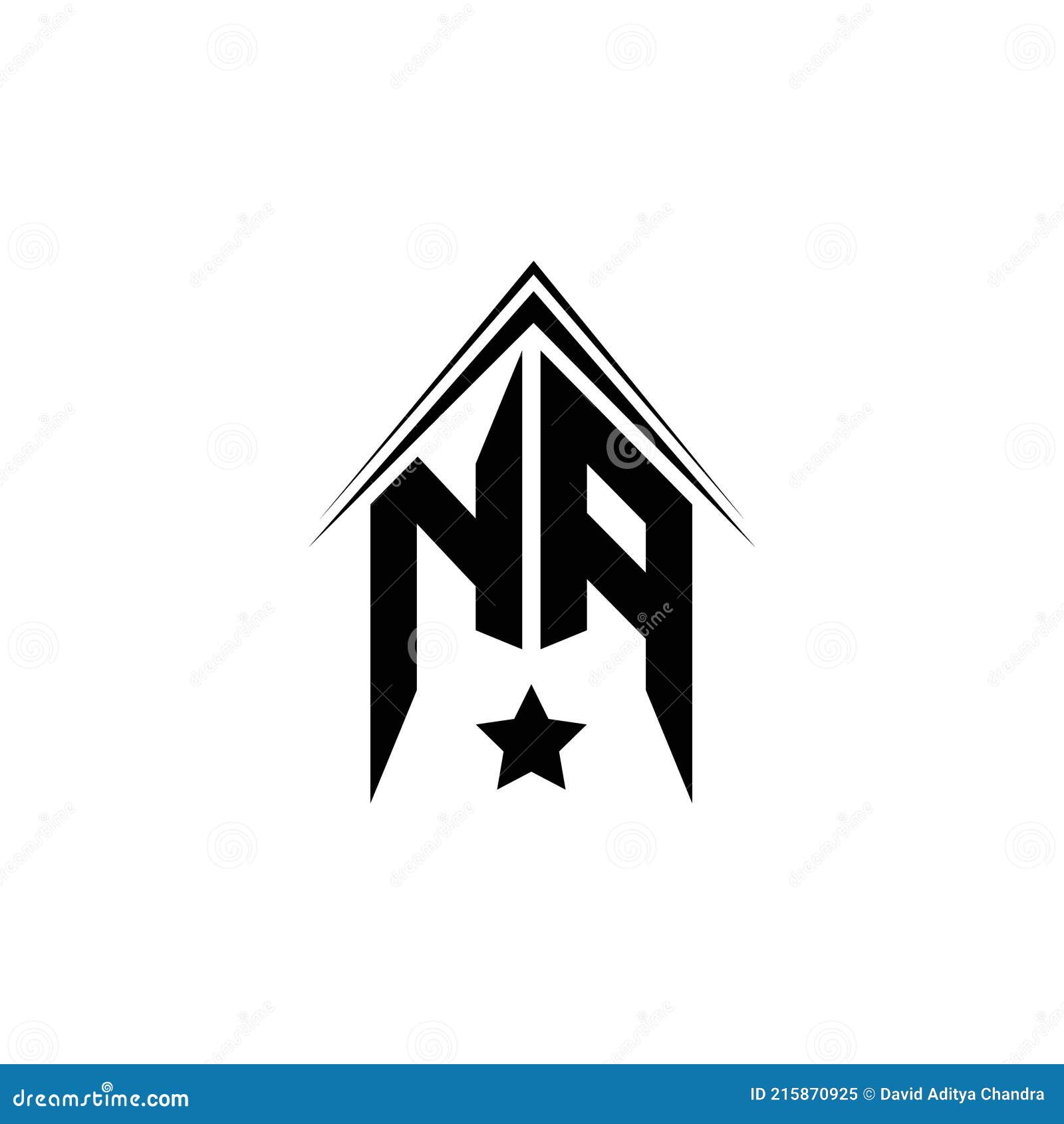 Initial NA Logo Design with Shape Style, Logo Business Branding Stock ...