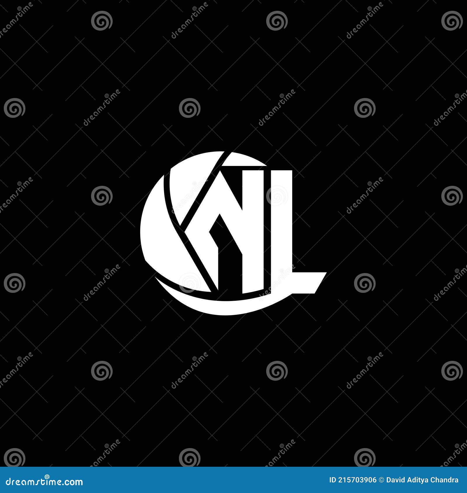 Initial NL Logo Design Geometric and Circle Style, Logo Business ...