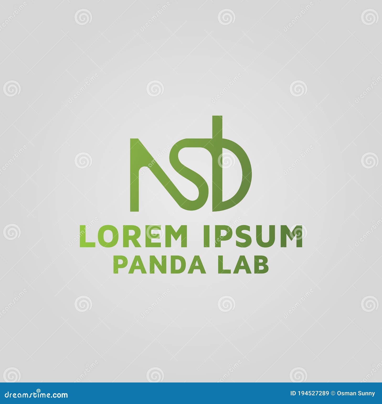 Initial NSB Logo Design Template Inspiration Stock Vector ...