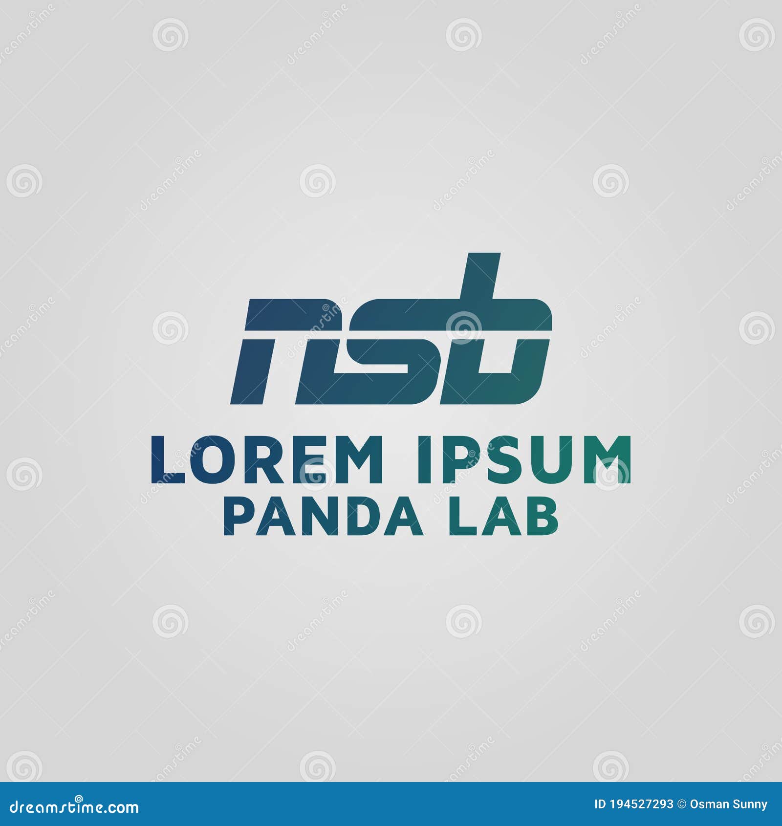 Initial NSB Logo Design Template Inspiration Stock Vector ...