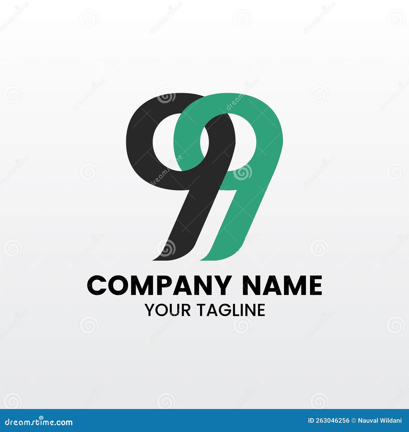 Initial Number 99 Connected Each Other Vector Logo Design Template ... Initial Number 99 Connected Each Other Vector Logo Design Template ...