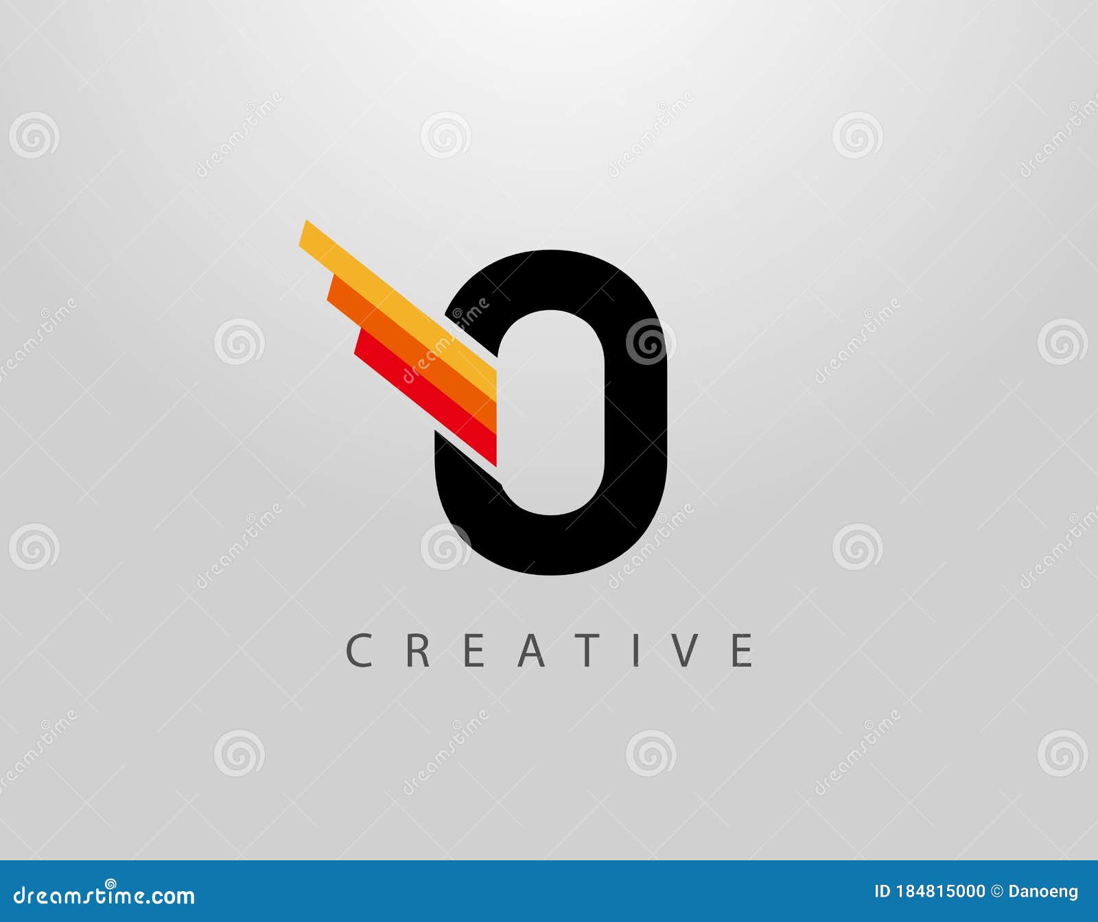 Initial O Monogram Logo. Abstract Wing and Strip O Letter Icon Stock ...