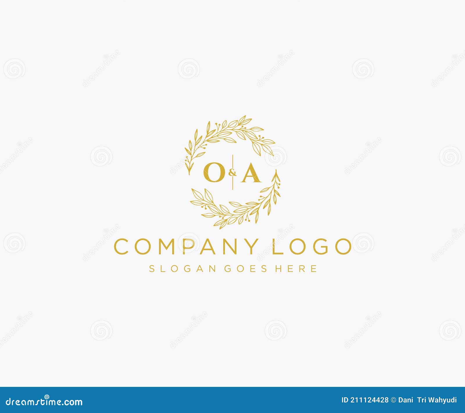 Initial OA Letters Floral Frames. Monogram Wedding, Wedding Invitation ...