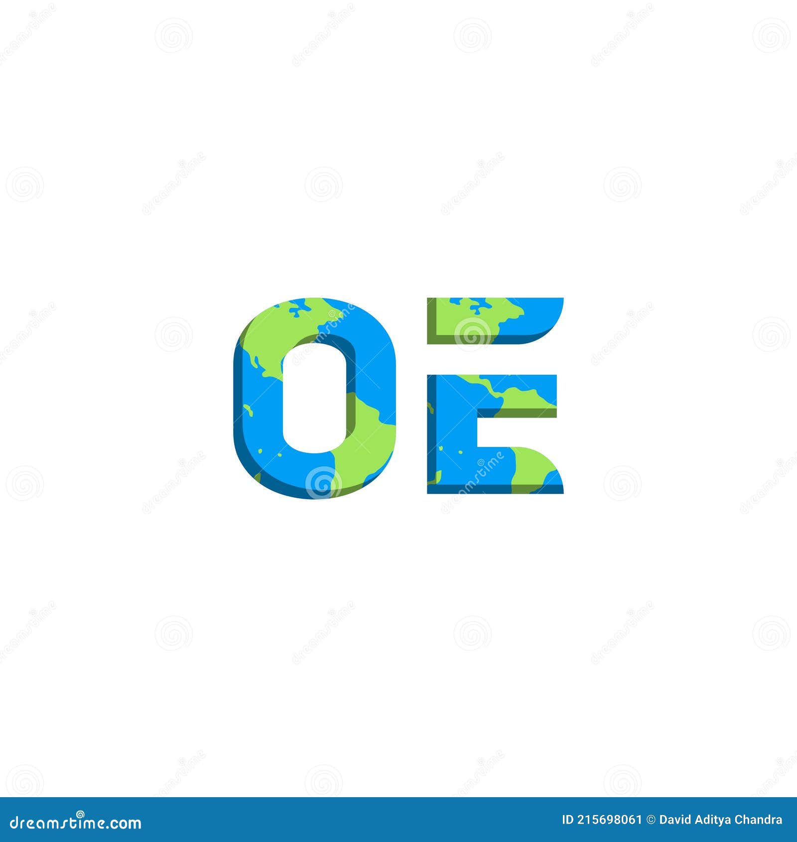 Initial OE Logo Design with World Map Style, Logo Business Branding ...