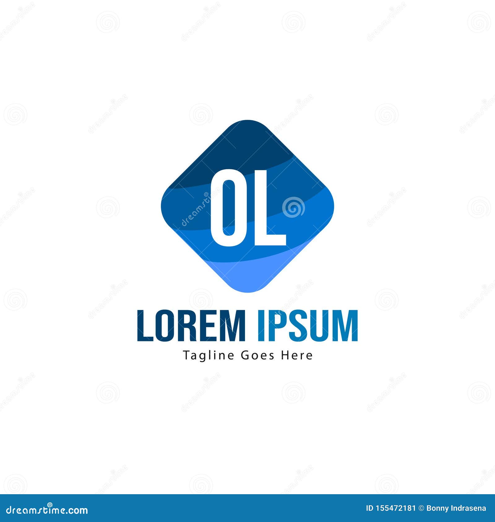 Initial OL Logo Template with Modern Frame. Minimalist OL Letter Logo ...