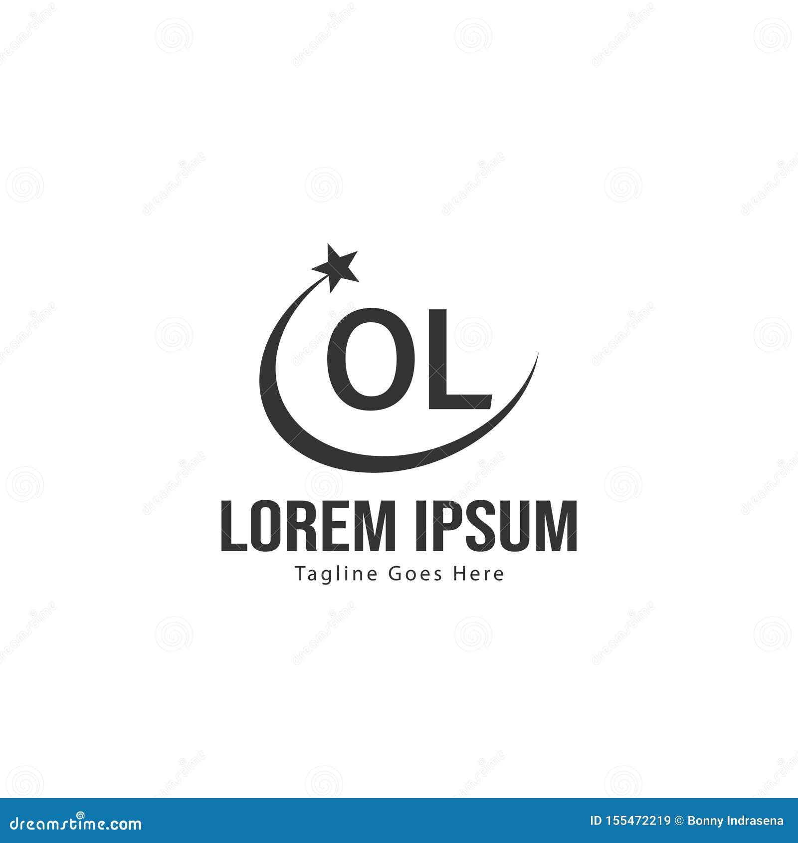 Initial OL Logo Template with Modern Frame. Minimalist OL Letter Logo ...