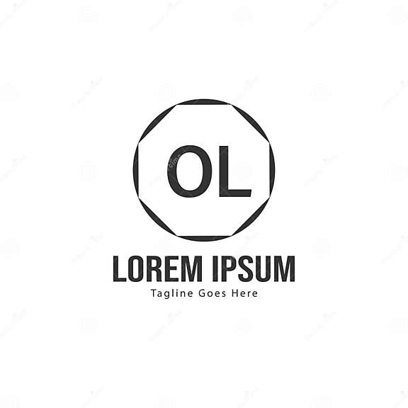 Initial OL Logo Template with Modern Frame. Minimalist OL Letter Logo ...
