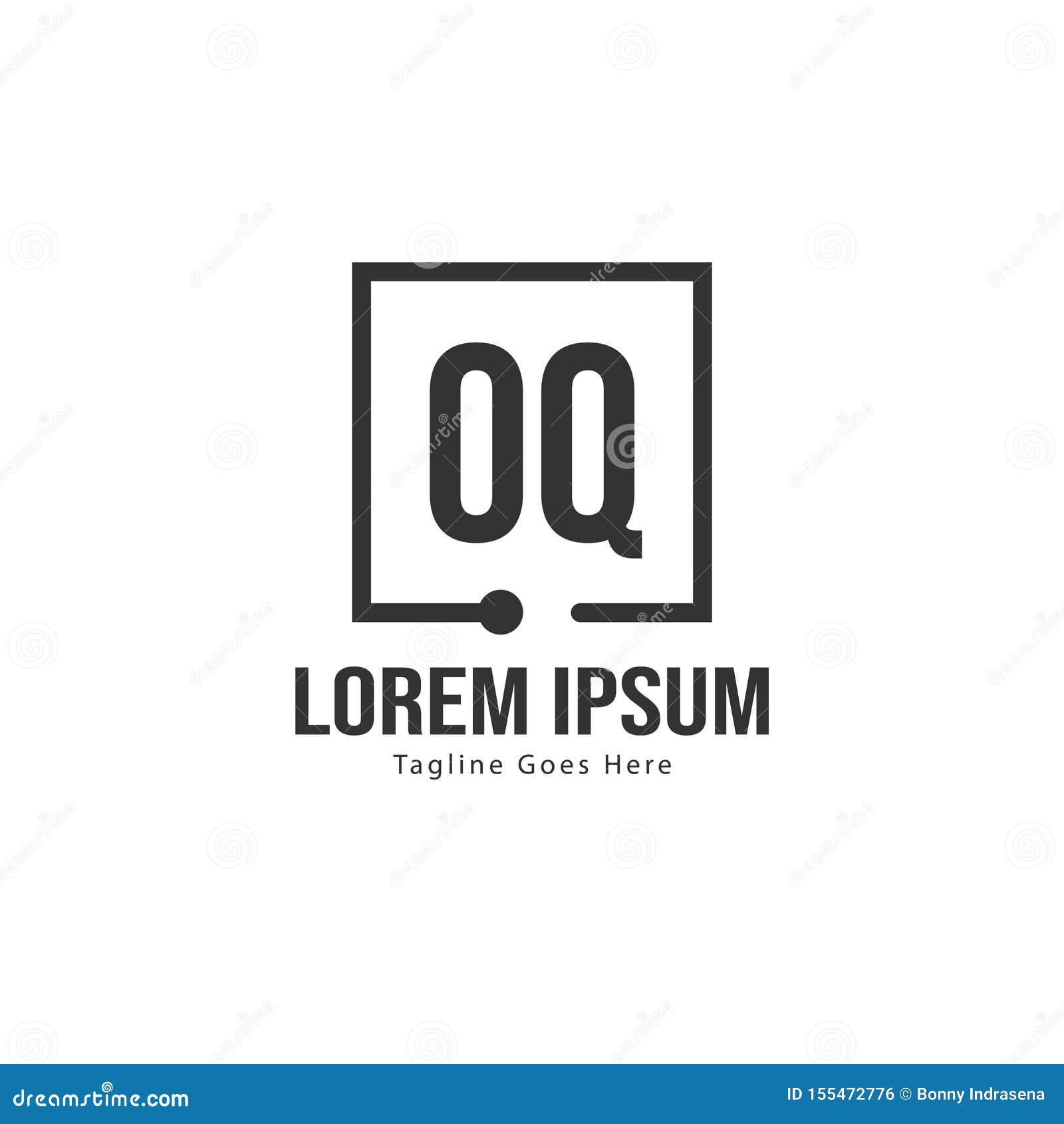 Initial OQ Logo Template with Modern Frame. Minimalist OQ Letter Logo ...